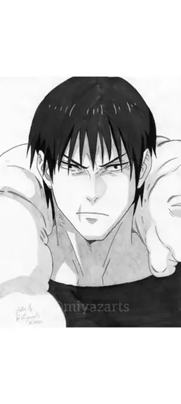 toji fushiguro full body drawing:toji fushiguro♡ . ...| Kwai