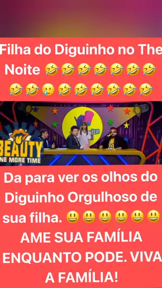 filha do diguinho no the noite | Discover
